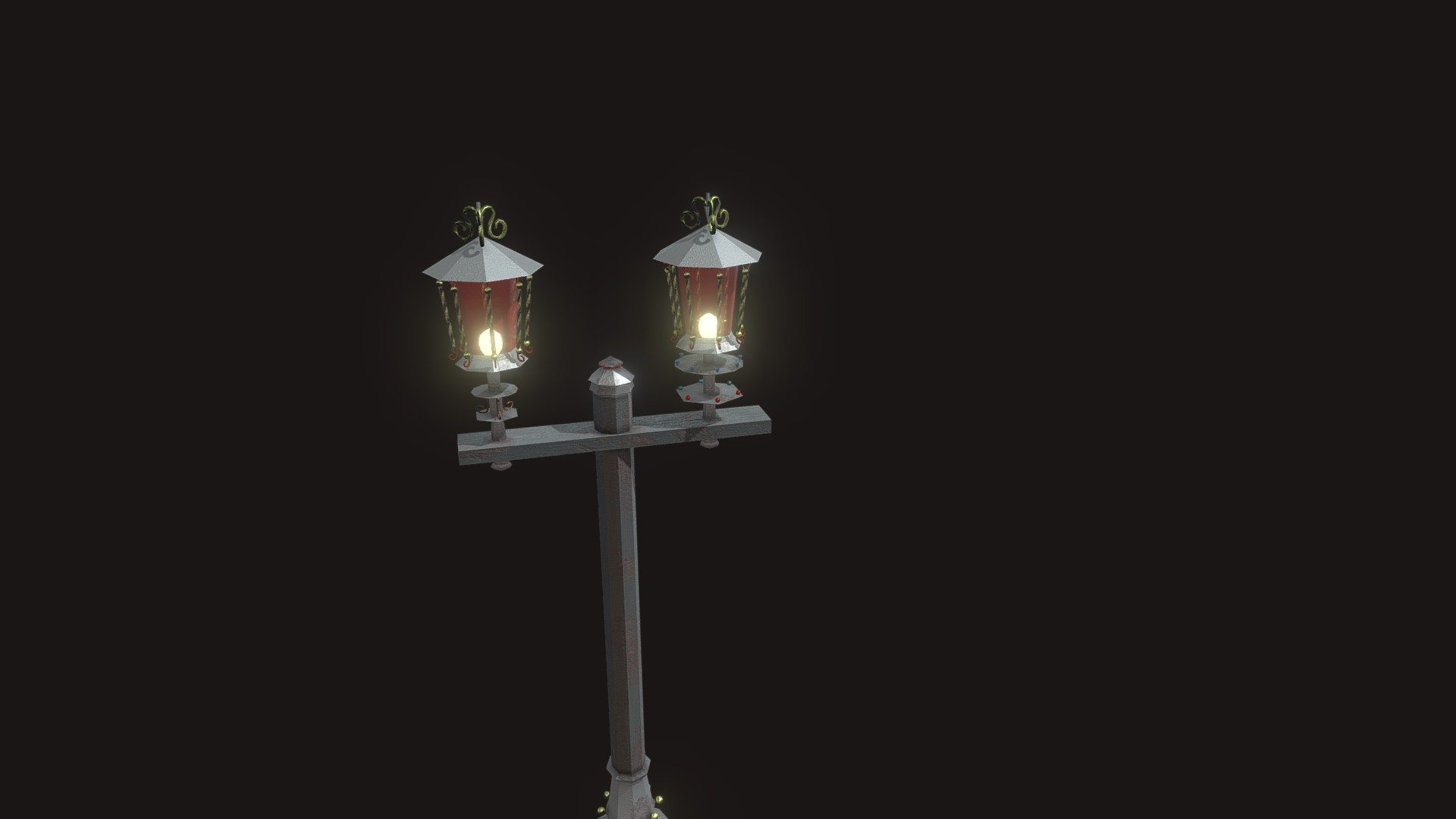 Street Lamp Low Poly - 3D model by franciscopolich [fa48b8c] - Sketchfab
