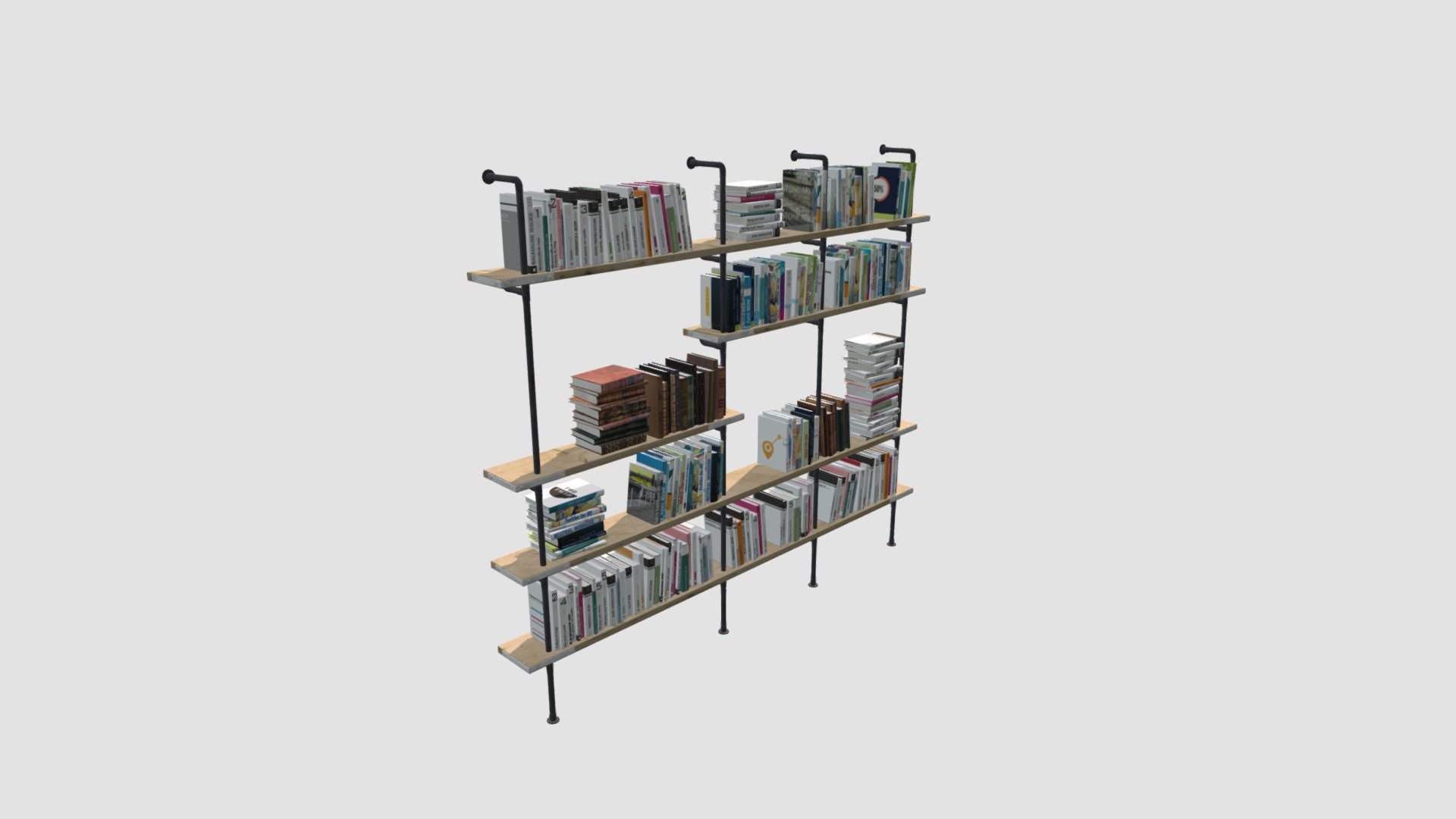 bookshelf - Buy Royalty Free 3D model by Evermotion [fa4a7c7] - Sketchfab Store