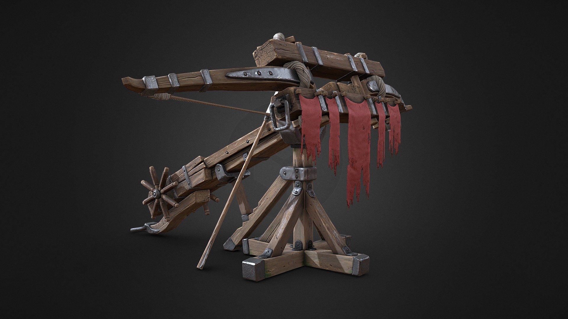 Medieval balista - 3D model by antonbelyaev [fa4acff] - Sketchfab