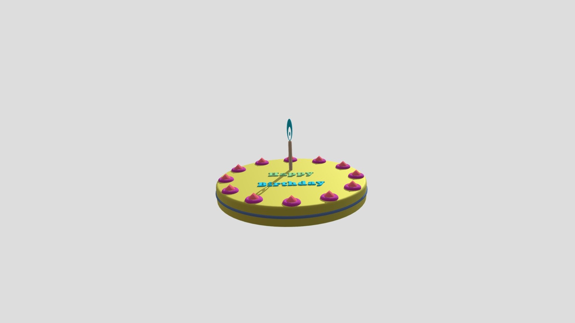 Parametric Birthday Cake-Douglas - Download Free 3D model by it.trackv ...