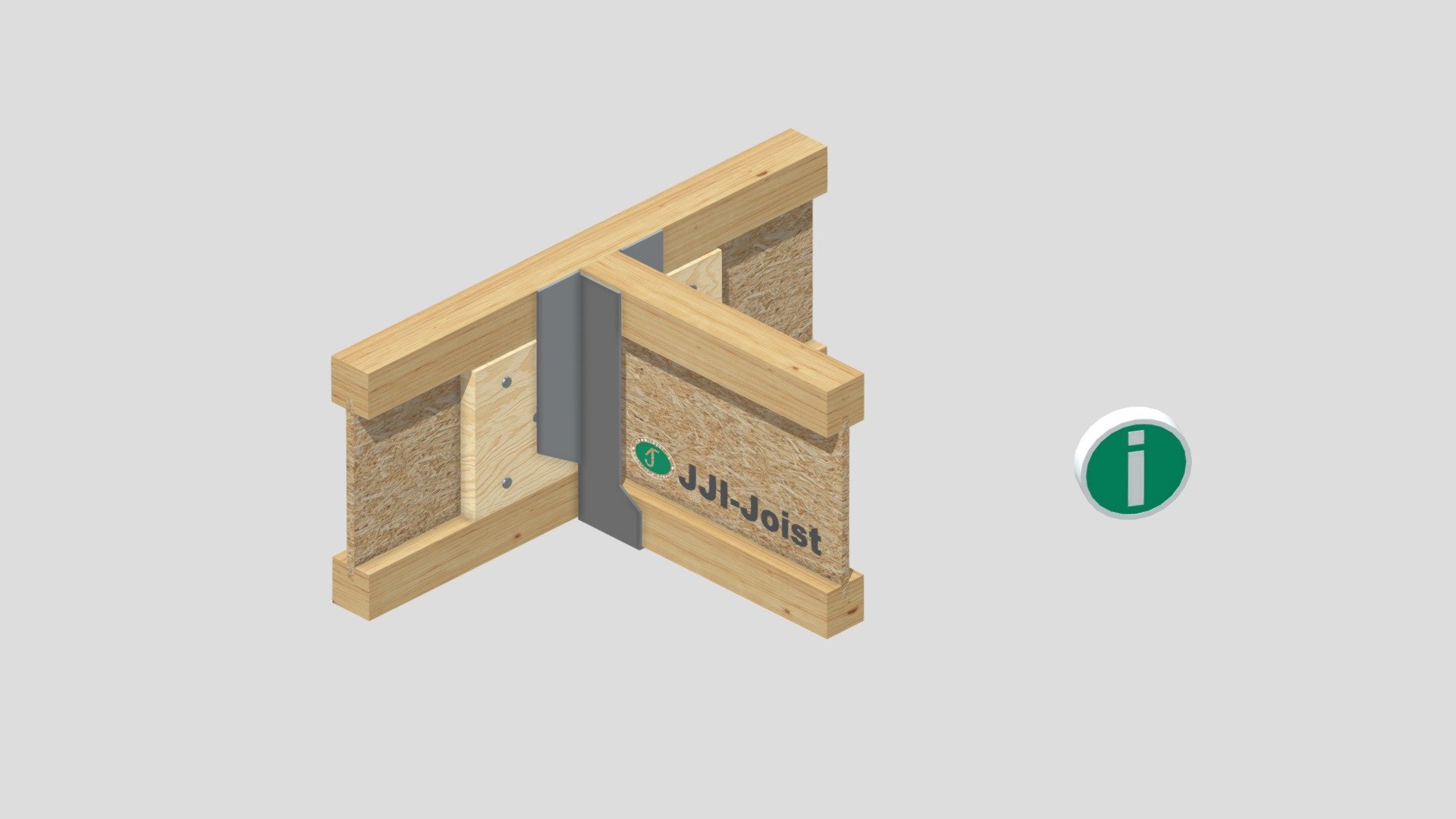 F14 | Single JJI-Joist to JJI-Joist - 3D model by JamesJonesTSD [fa4cd04] - Sketchfab