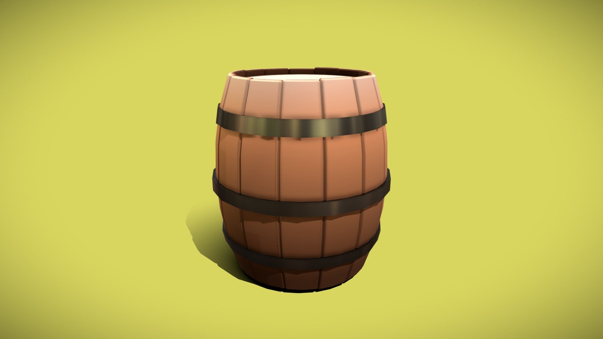Wooden Barrel - Download Free 3D model by Thanh Le (@Thanh-Le) [fa521fc ...