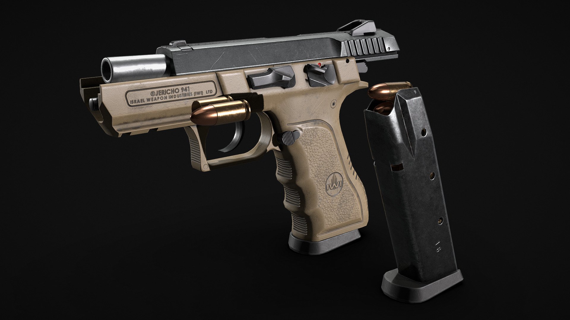 IWI Jericho 941 PSL (Retexture) - 3D model by di_su [fa52d1a] - Sketchfab