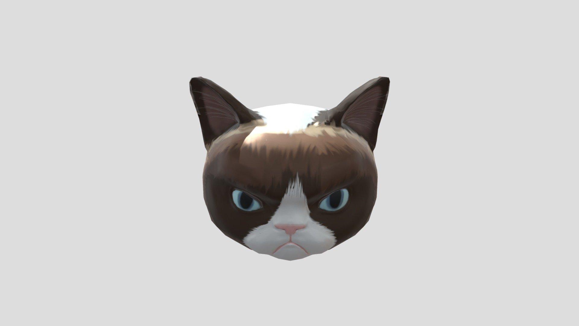 Grumpy cat - 3D model by linn.bartilson [fa52e52] - Sketchfab