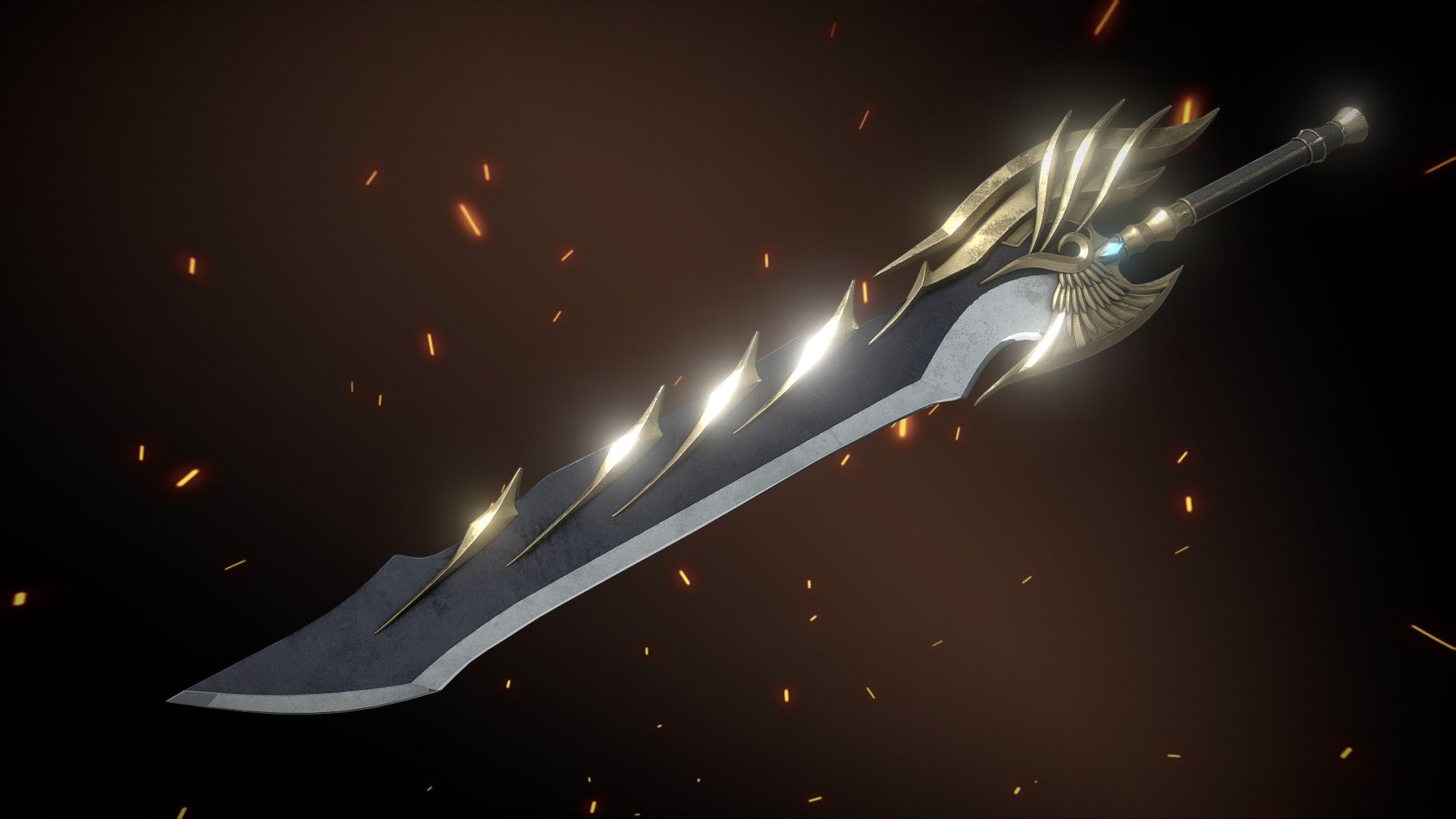Big sword - Buy Royalty Free 3D model by Art_workshop [fa53892 ...