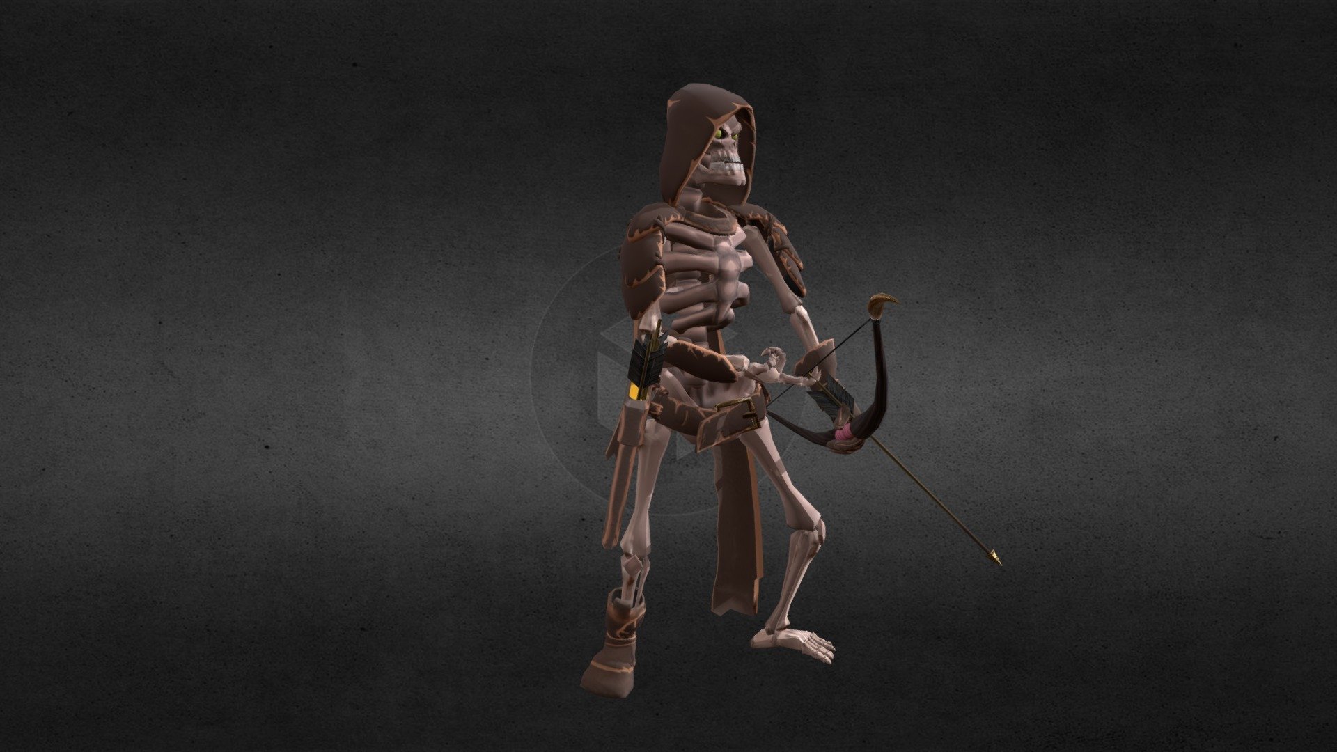 Skeleton-archer - 3D model by MaksimNekrasovv [fa5b050] - Sketchfab
