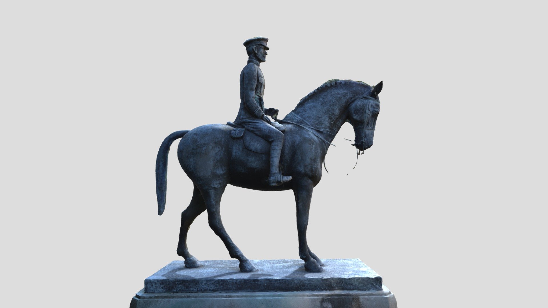 Chedzoy Church, Soldier On Horse Memorial - Download Free 3D model by ...