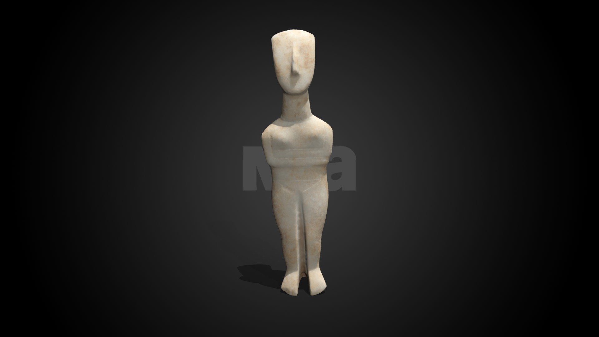 Cycladic Female Figure, c. 2500-2400 BCE - Download Free 3D model by ...