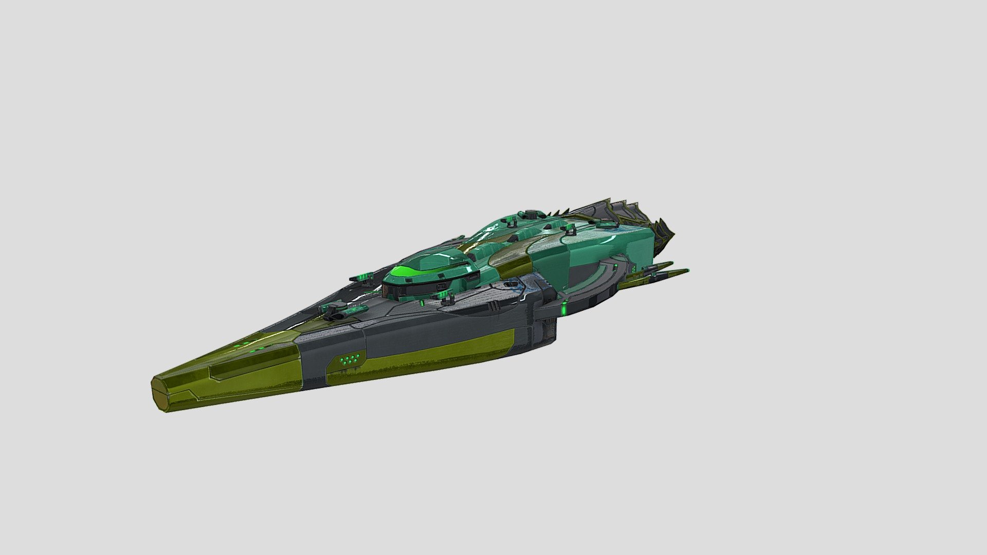 Big Alien Frigate - Buy Royalty Free 3D model by Space Flight Studios ...