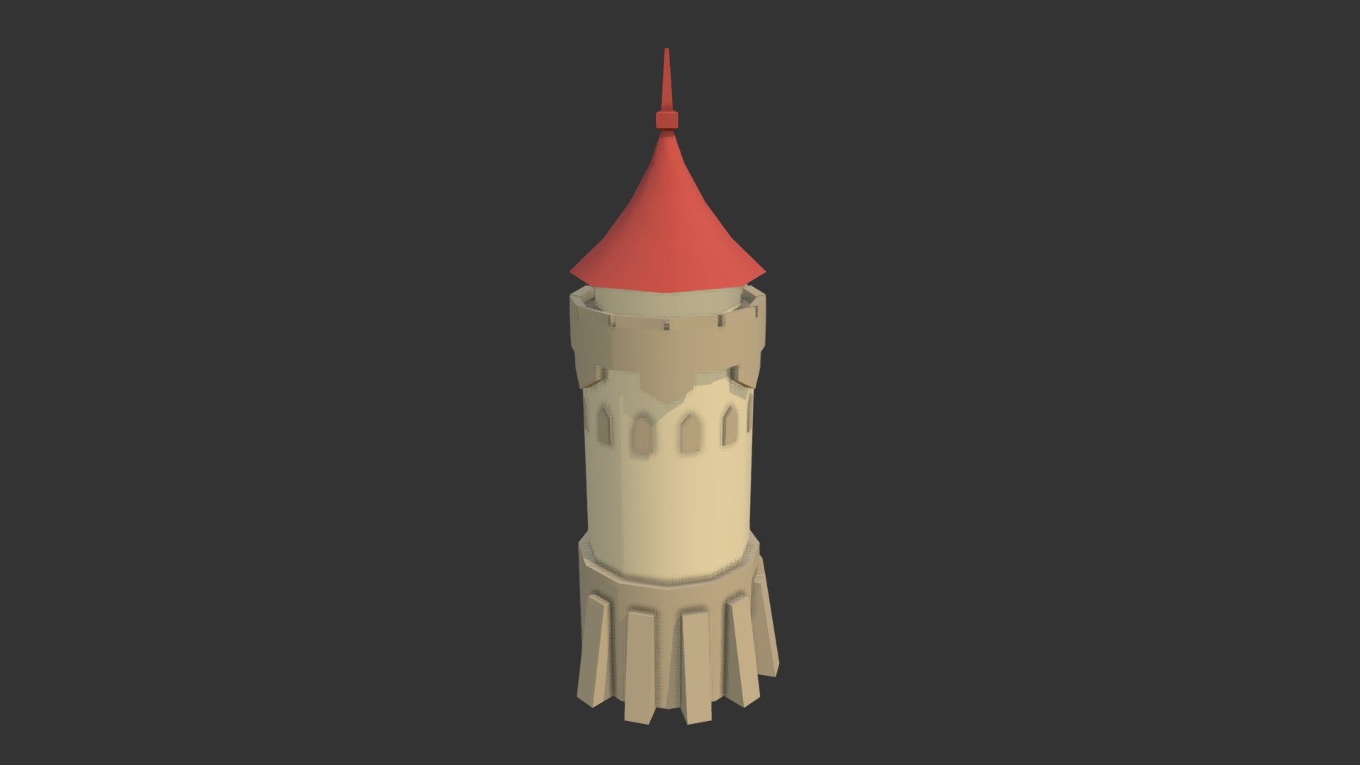 Wall Tower Main - Download Free 3D model by Alok (@alok.aks50) [fa5f8b6 ...
