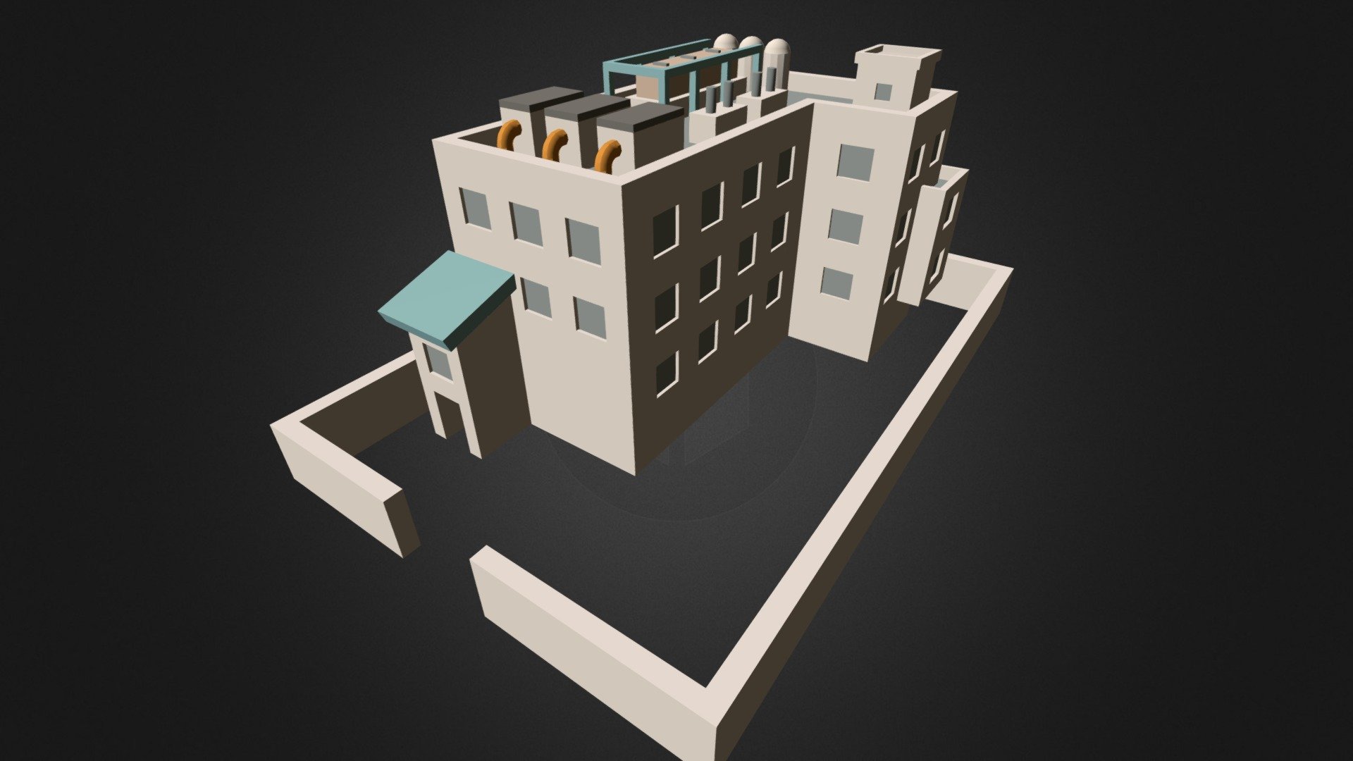 Factory building - 3D model by daviddickball [fa5ff8b] - Sketchfab