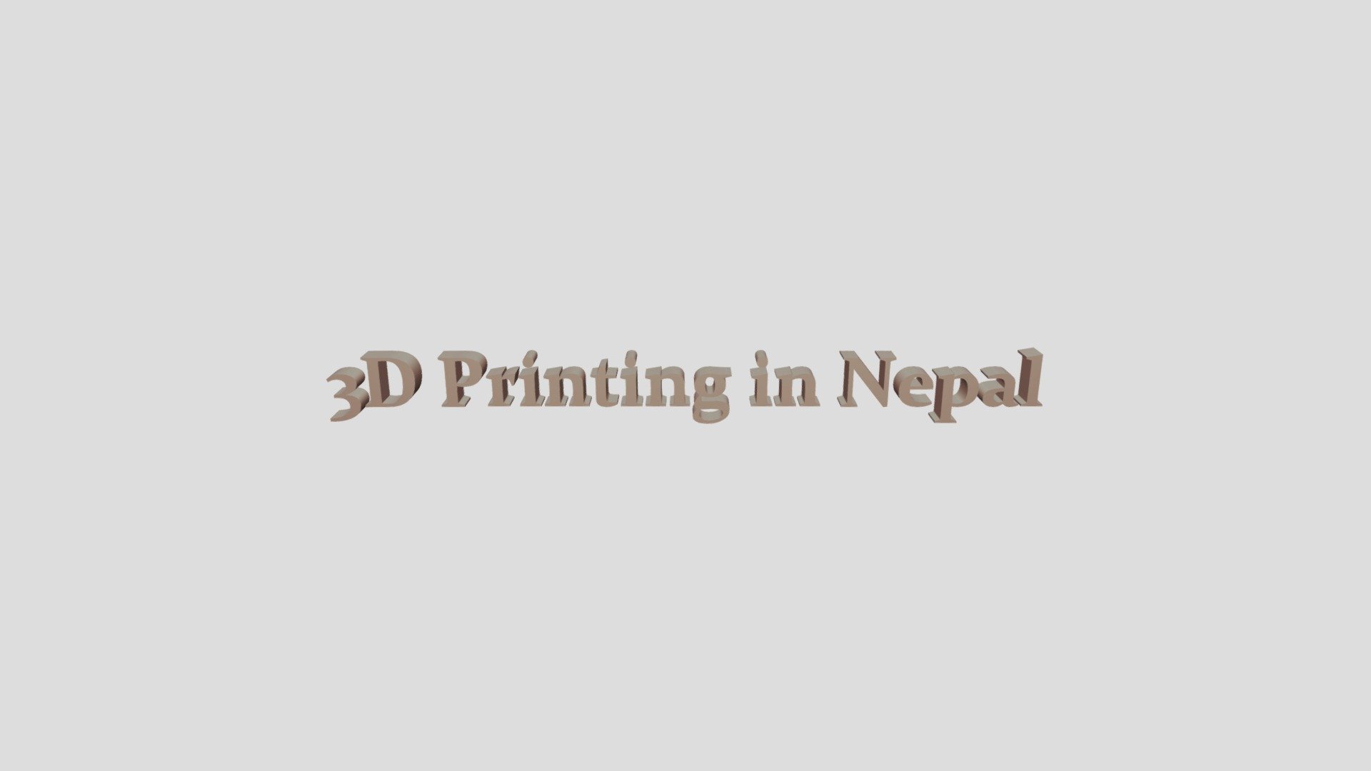 3D Print In Nepal - 3D model by Heisenberg Labs (@heisenberg5) [fa634a0 ...