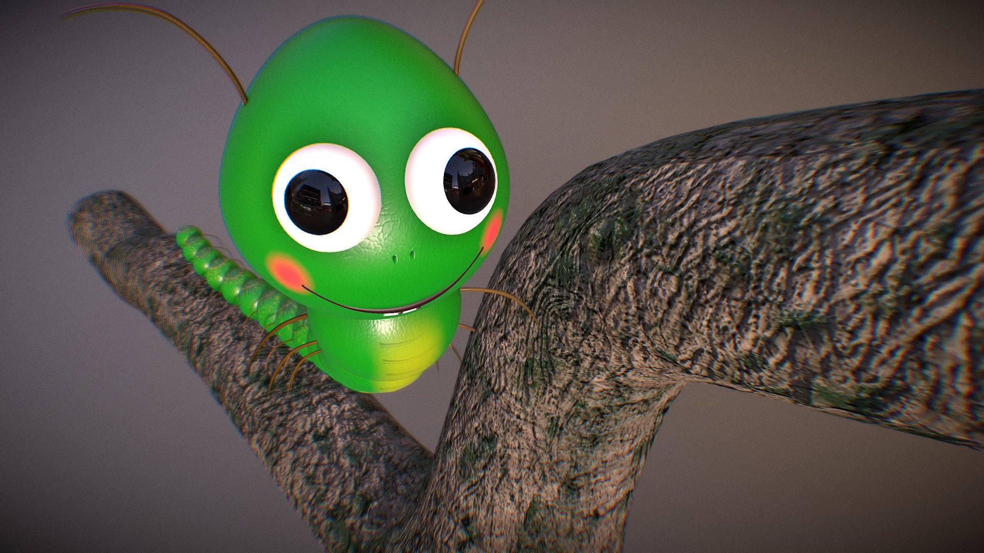 Caterpillar - 3D model by CG Buzz (@Tapan_S) [fa64a0f] - Sketchfab
