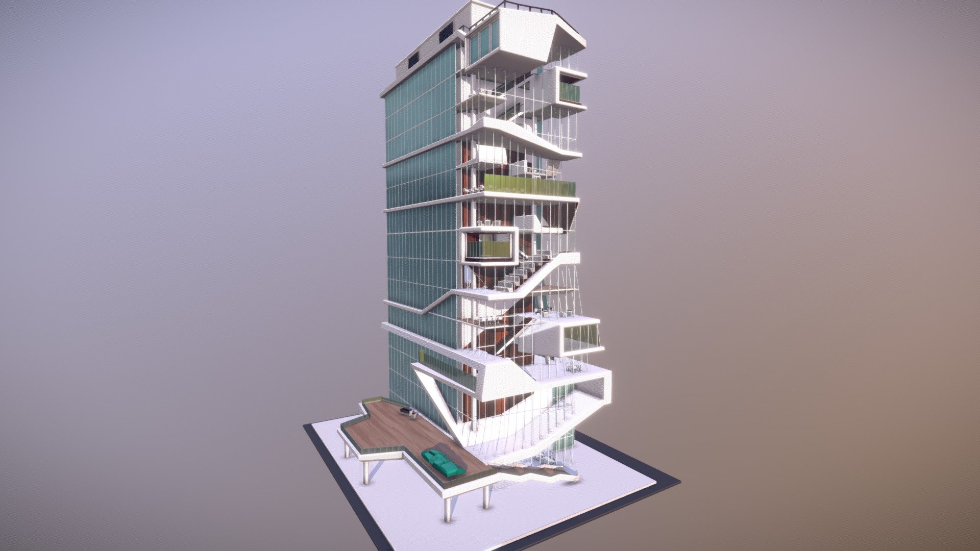 Roy and Diana Vagelos Education Center, New York - 3D model by livartly ...