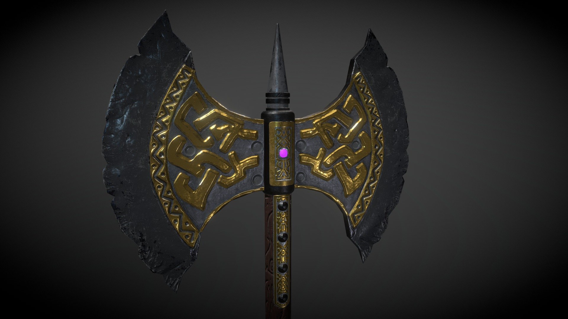 GoldenAxe Axe - 3D model by ethompson [fa69cdf] - Sketchfab