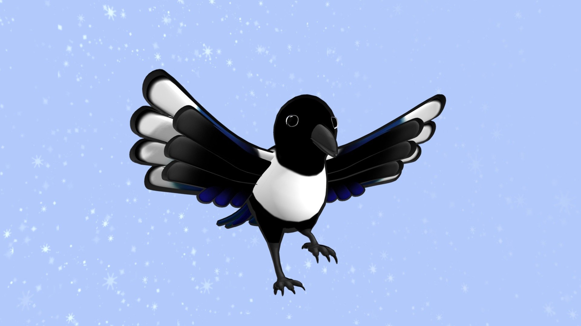 Mr. Magpie - 3D model by MarikaMus [fa6a076] - Sketchfab