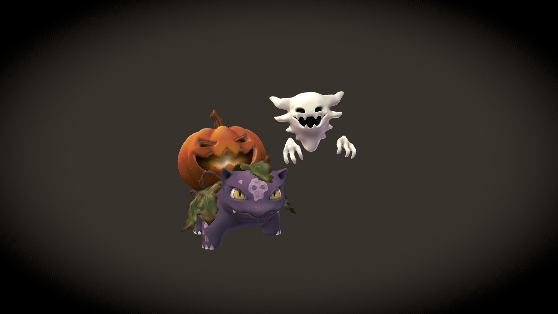 Spooky Ivysaur and Haunter - 3D model by krkosik [fa6b96f] - Sketchfab