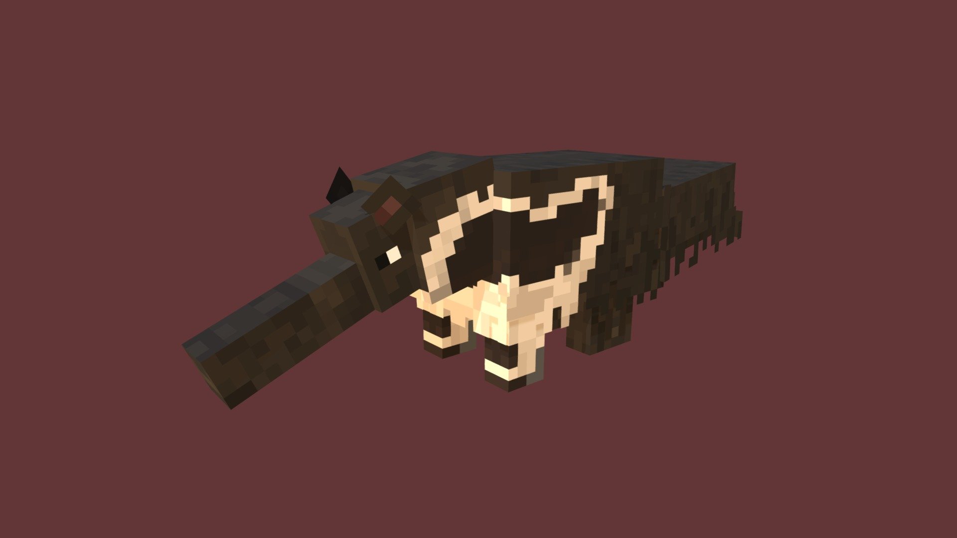 Minecraft Anteater - 3D model by APlant [fa6d981] - Sketchfab