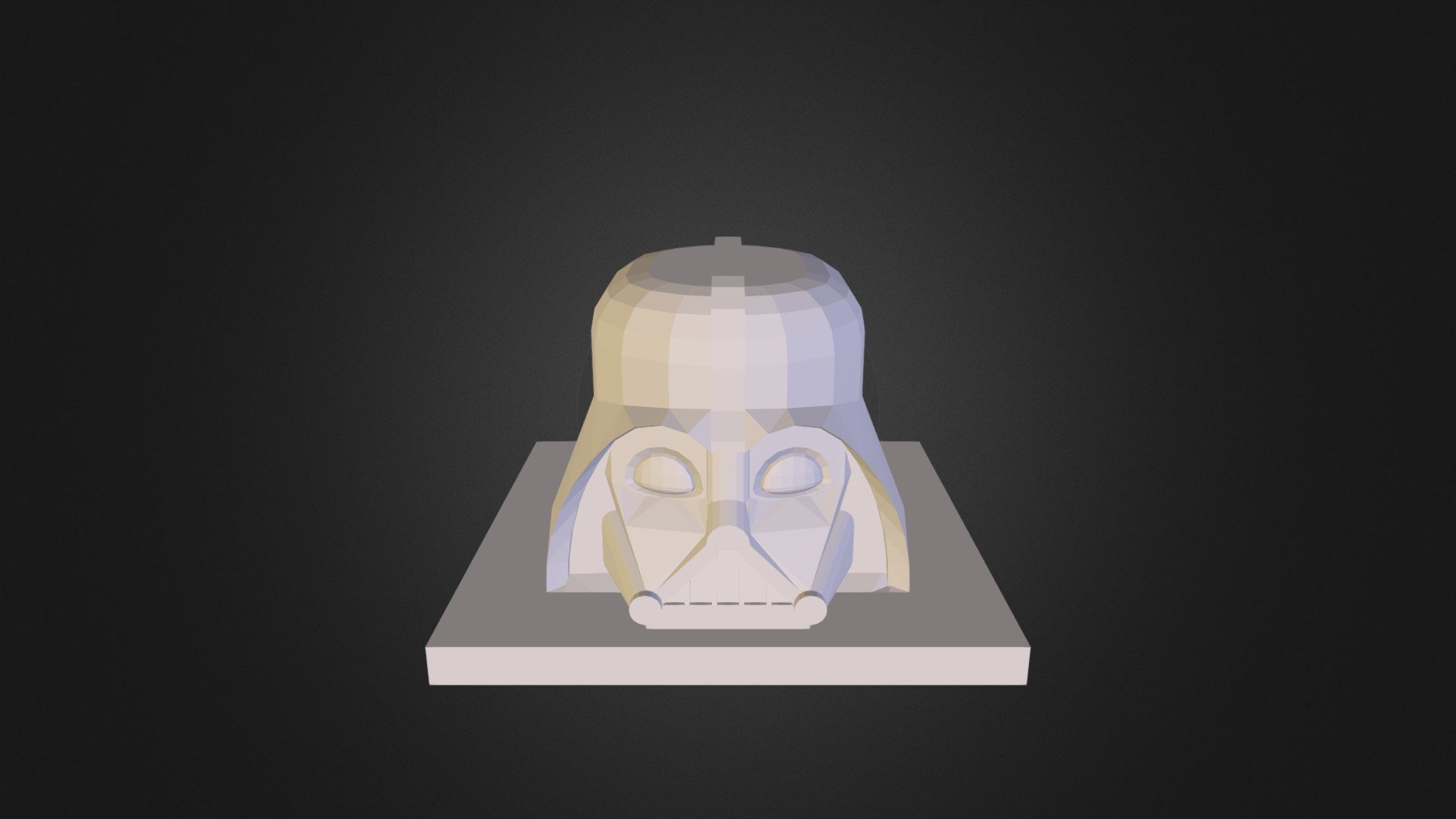 Darth Vader on a platform - 3D model by 3dindustries [fa6e4a8] - Sketchfab