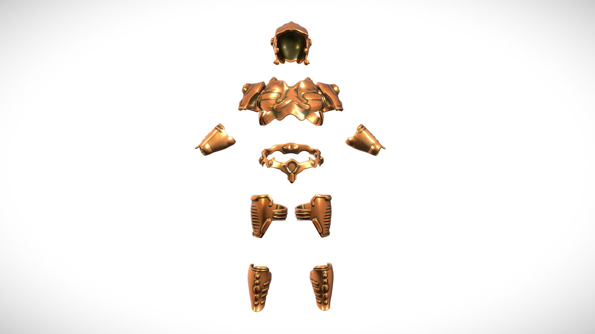 Copper Armor Set - Buy Royalty Free 3D model by Lucid Dreams (@lucid ...