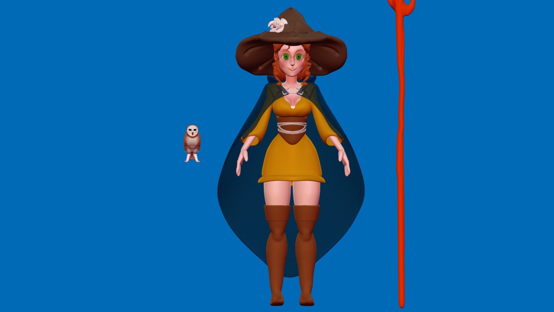 Stylized Mage Girl sculpt - Download Free 3D model by Seifert (@Peter ...