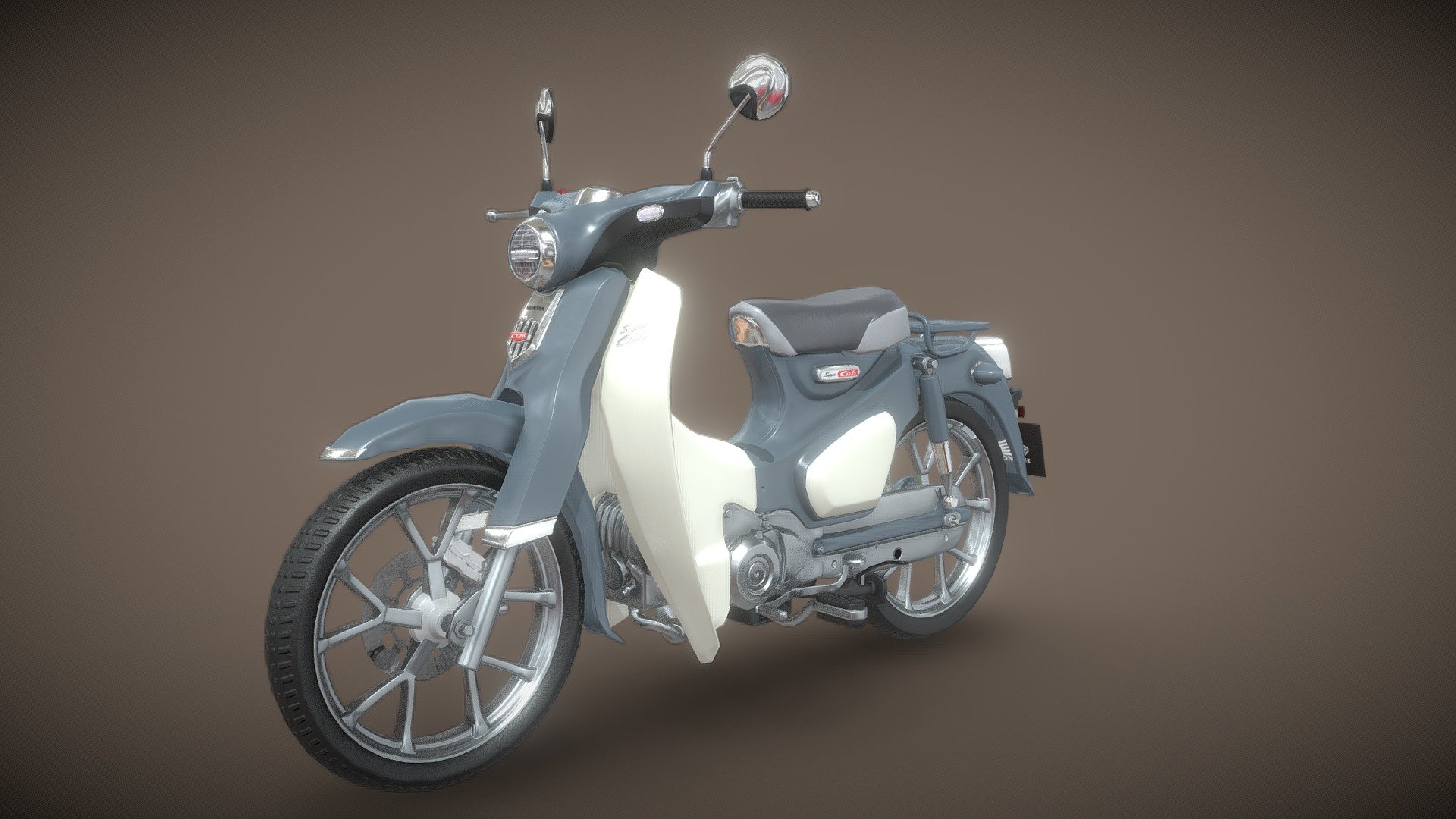 Honda Super Cub C125 - 3D model by Ashish Sumera (@AshishSumera) [fa6f860] - Sketchfab