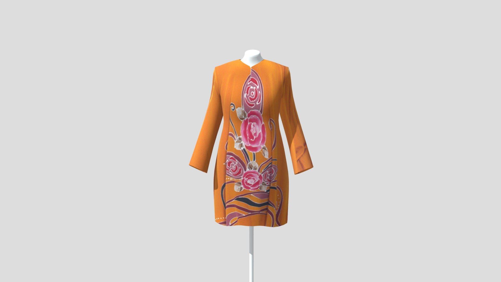 FAUZIAHBATIK-01 Blouse Batik Canting - Download Free 3D model by ...