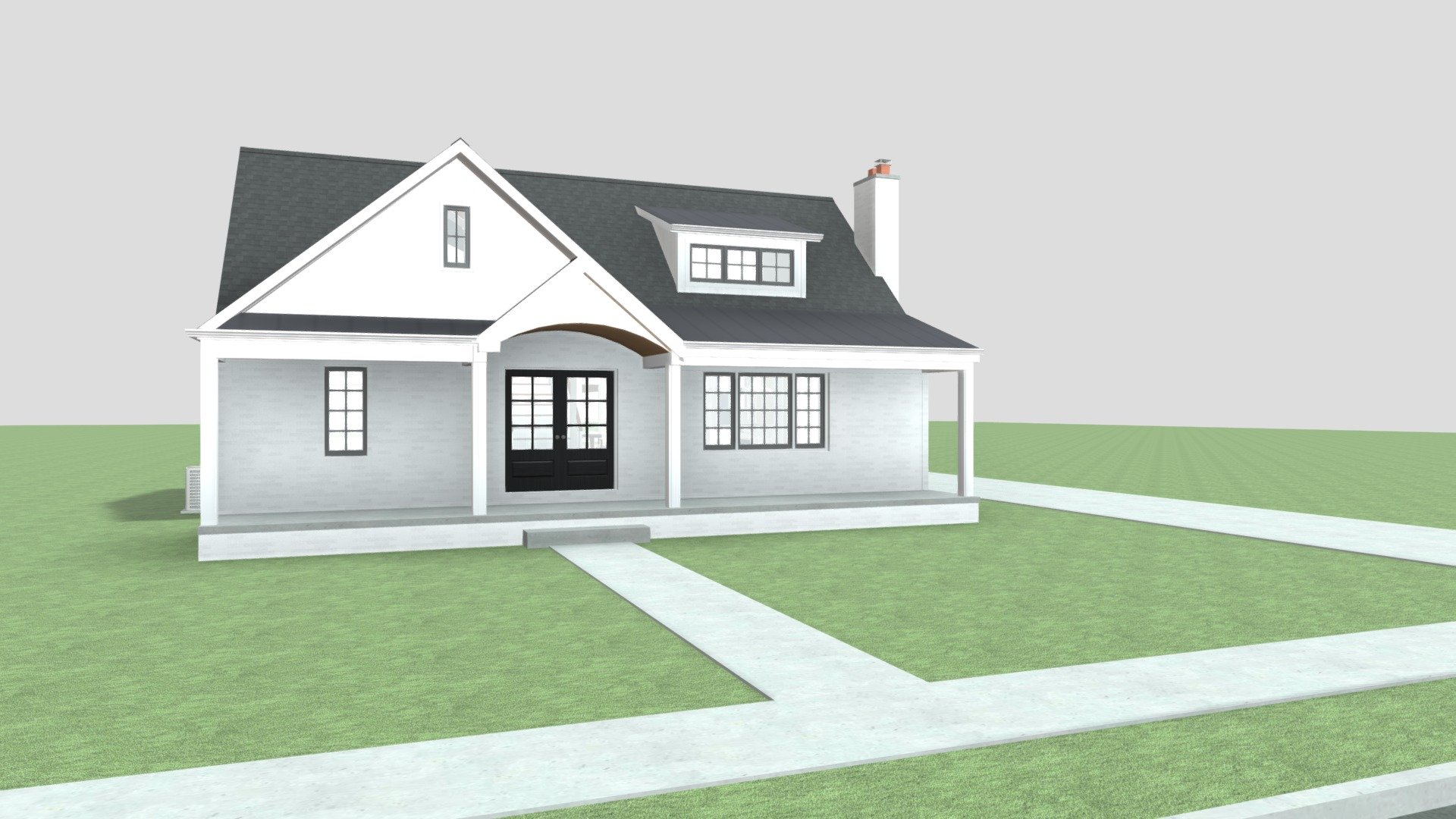 Revised - Dbl Front Door - 3D model by OakBridge Development ...