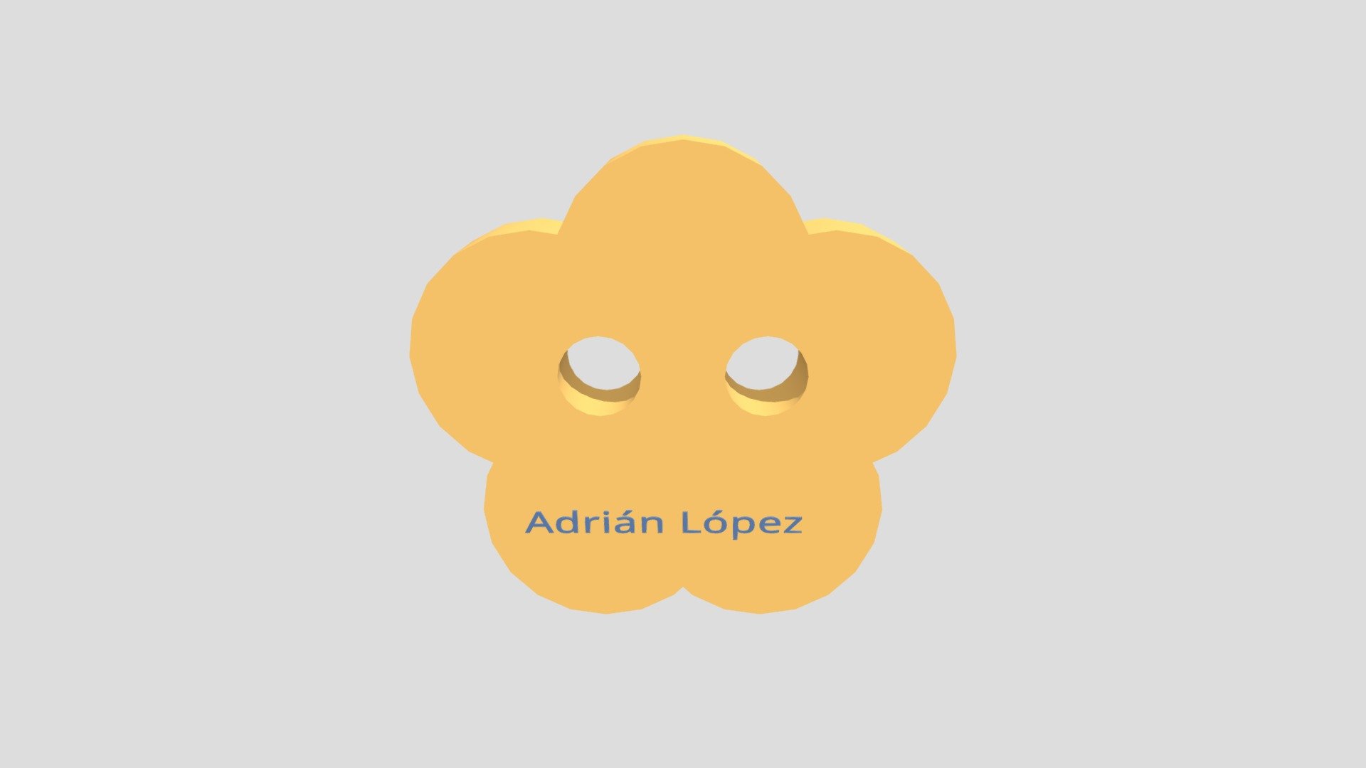 Flower Button - 3D model by Adrián López (@alopez2017ig) [fa7794f ...