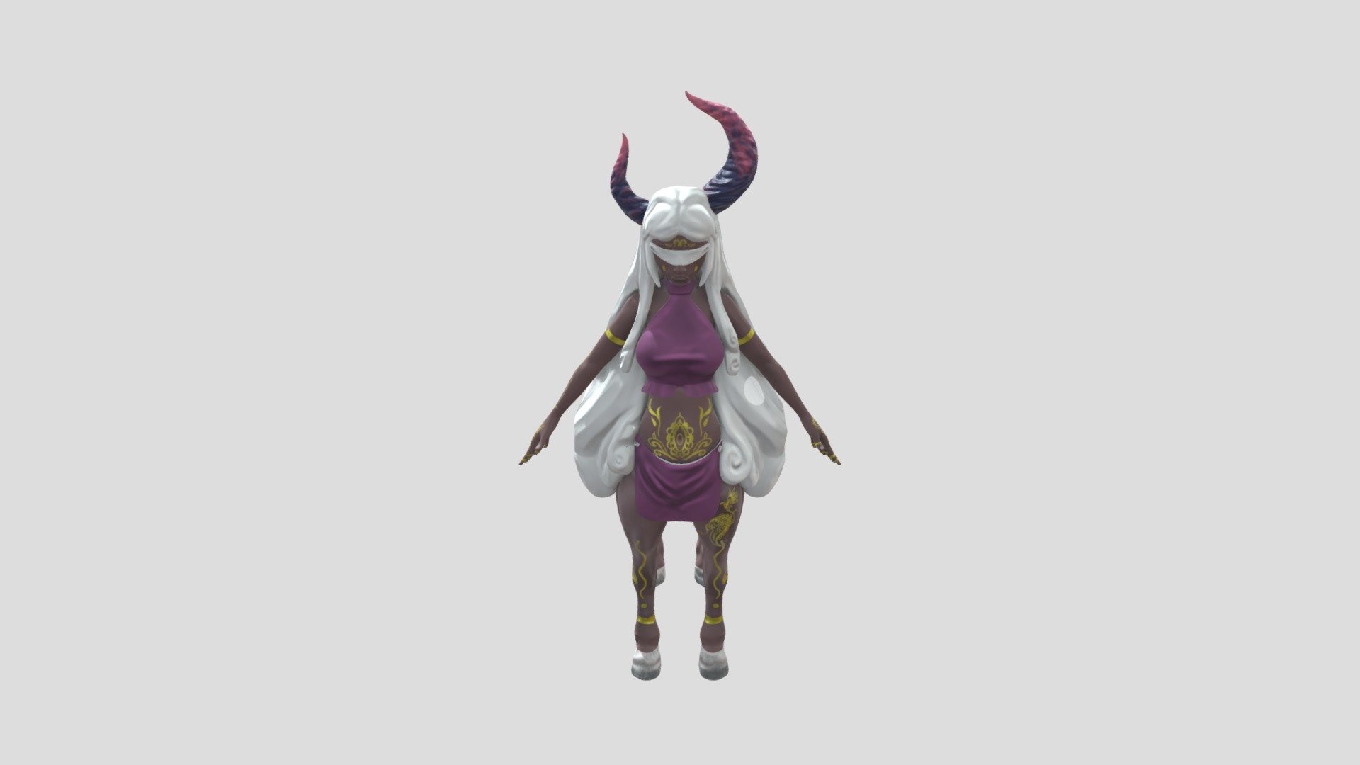 devil lady - 3D model by kangjie [fa77aa4] - Sketchfab