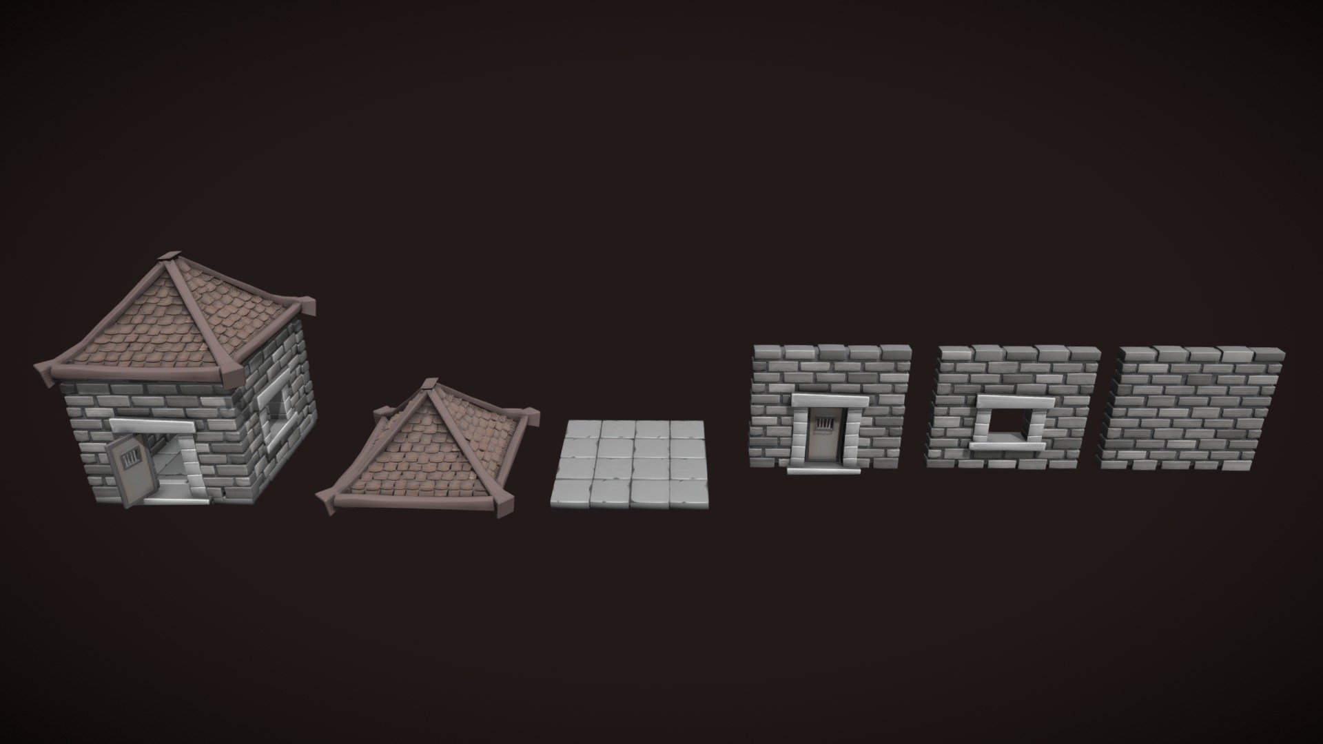 Fortnite Inspired - Stylized Brick Assets - 3D model by lavellebears ...
