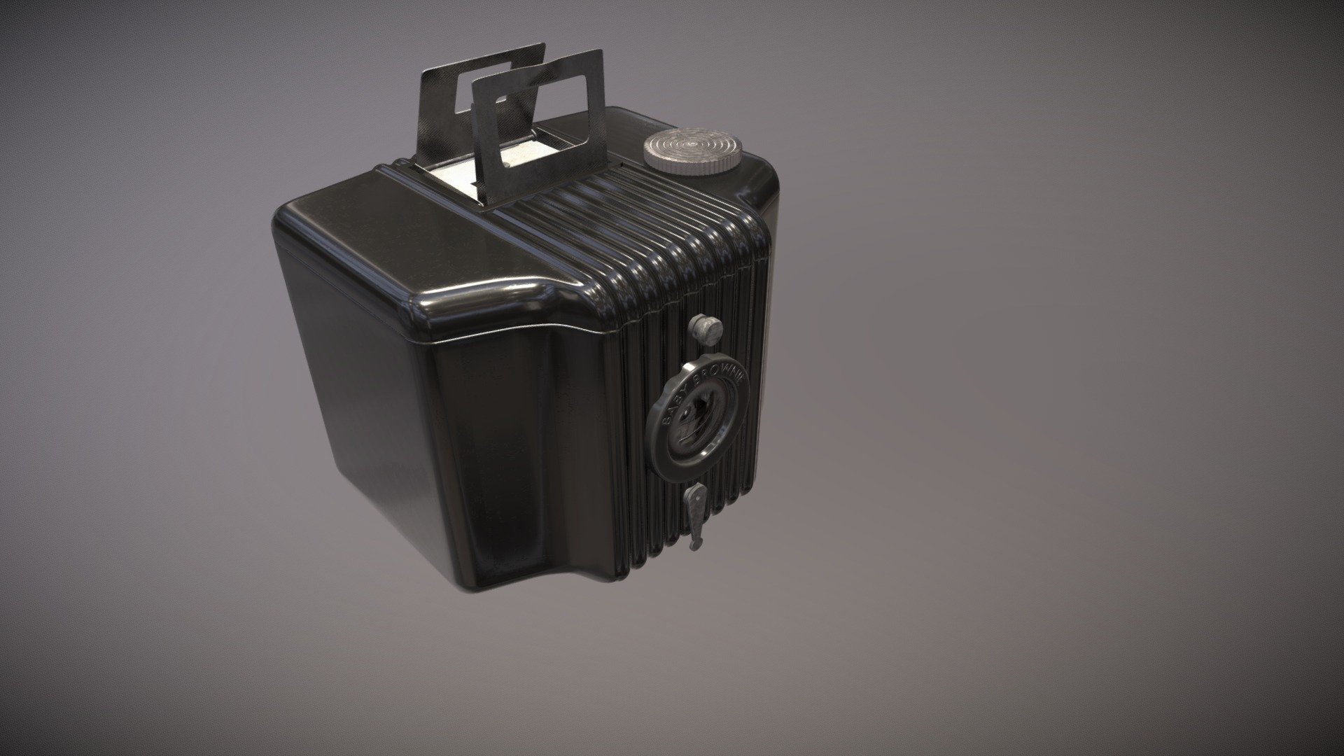Kodak Baby Brownie Camera - 3D model by varebal [fa7d03d] - Sketchfab
