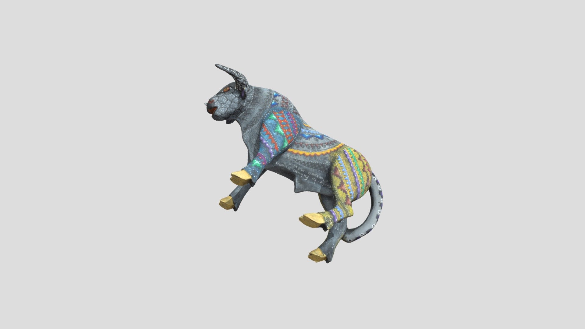 Bull Alebrije - 3D model by PilotoMX [fa7d6ba] - Sketchfab