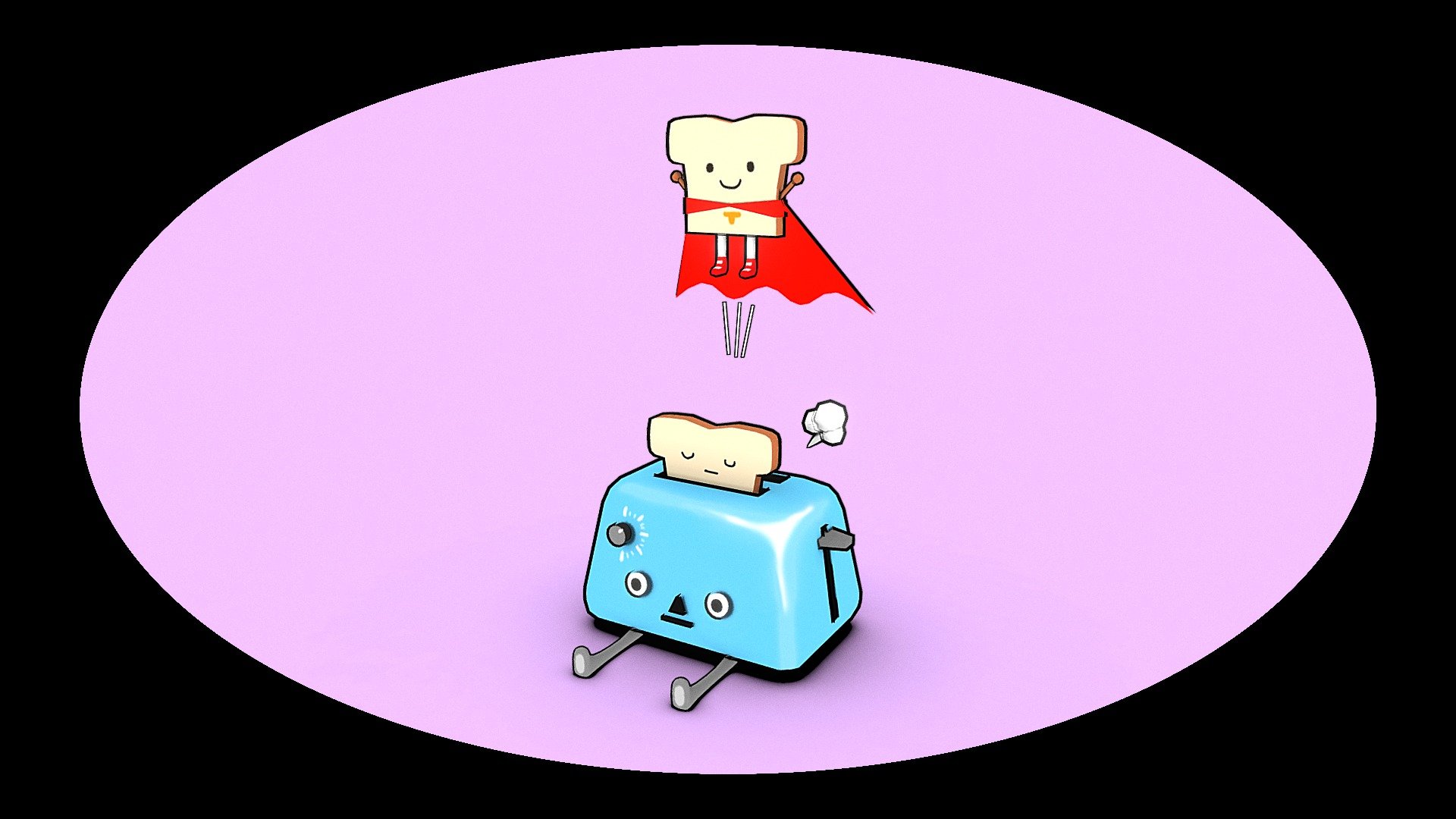 Super Toast - Download Free 3D model by Dasha Klyusova (@AnoFail ...