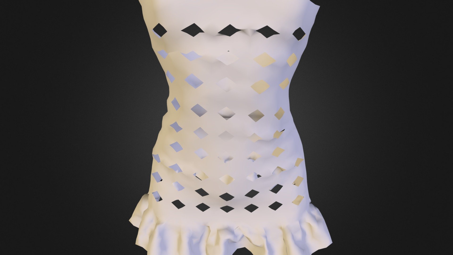 ruffle dress.obj - 3D model by sassyromano [fa82965] - Sketchfab