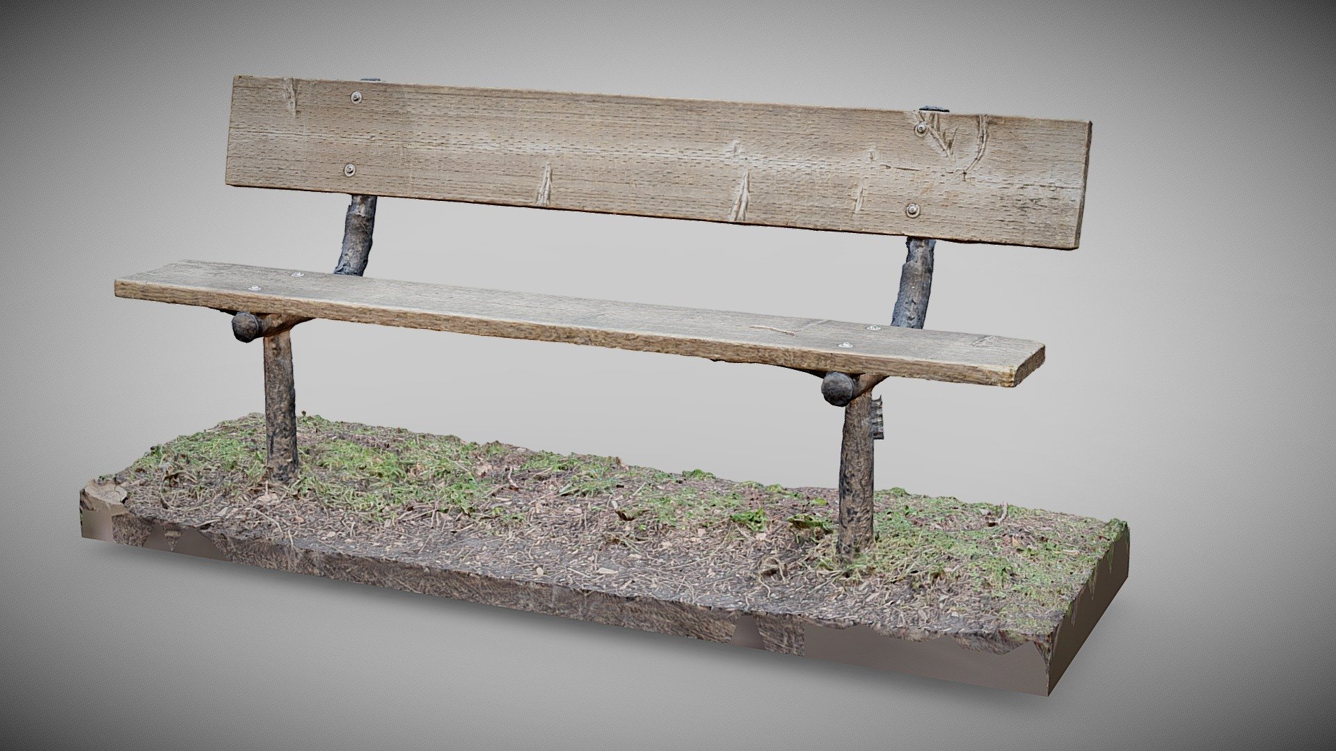 City Park Bench (Photogrammetry Scan) - 3D model by Mike Pan (@mike ...