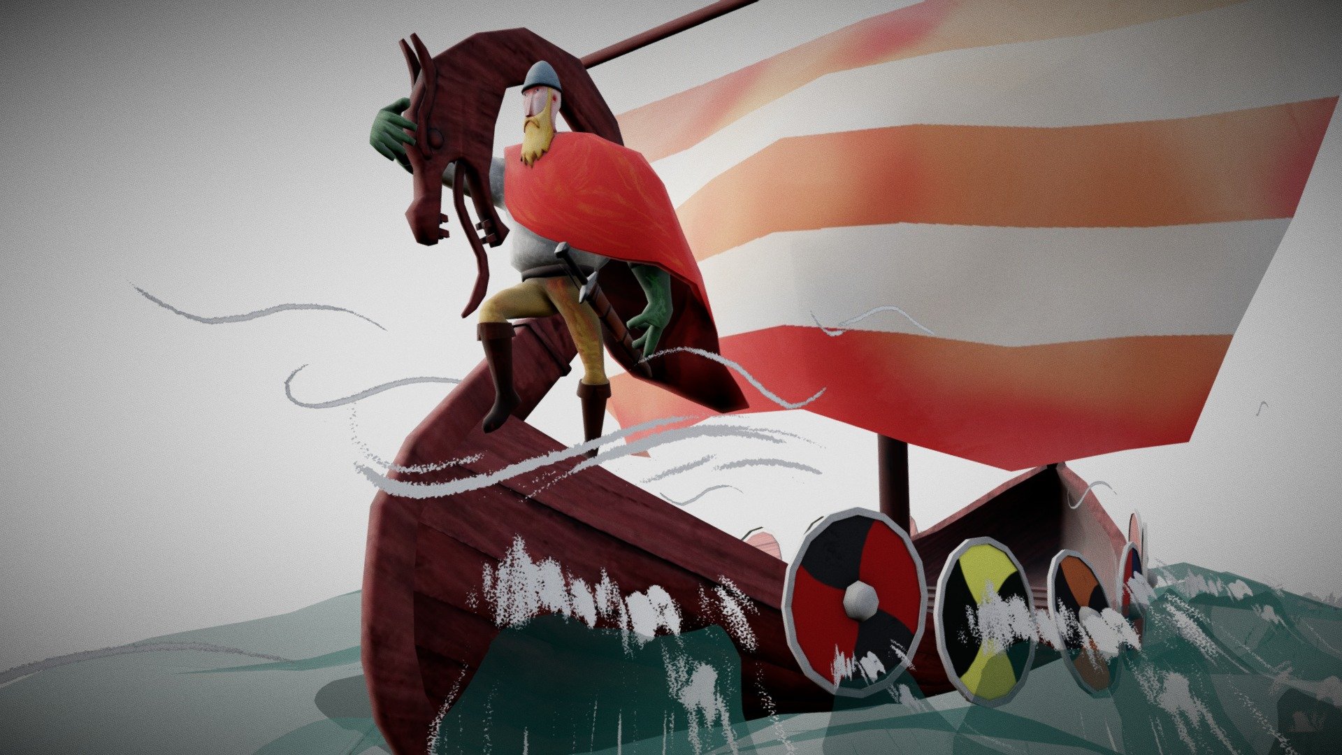 viking captain *work in progress - 3D model by gunes.duyul [fa857ba ...