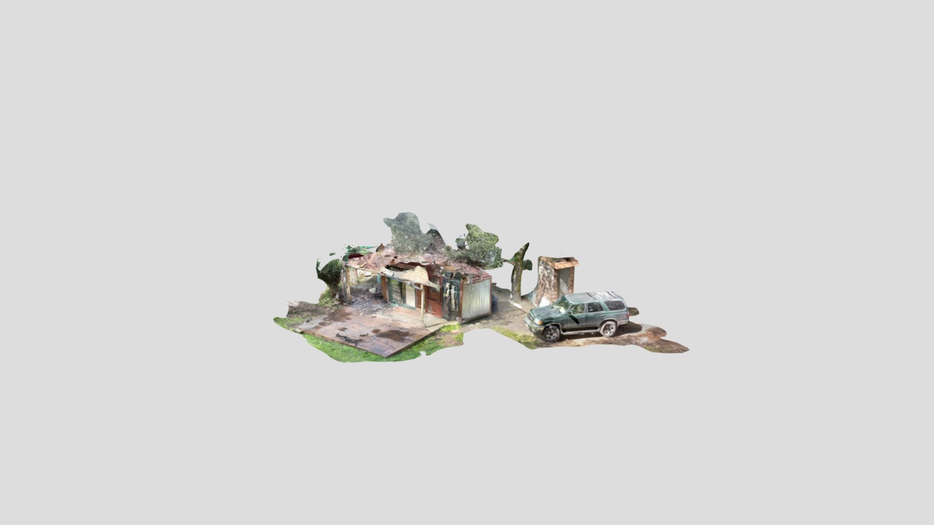 shady grove cottage - Download Free 3D model by 3d Drone Maps ...