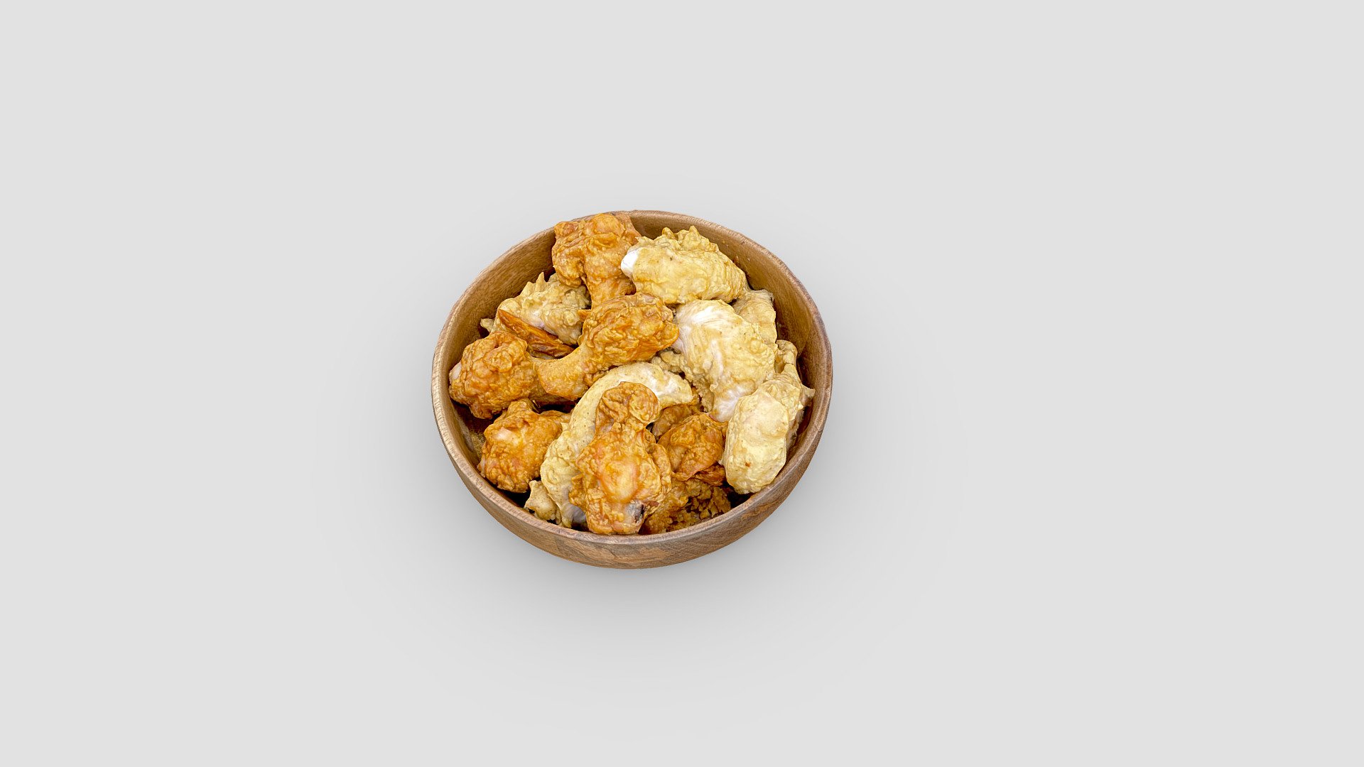 Fried chicken bowl - Buy Royalty Free 3D model by Zoltanfood [fa8a279 ...