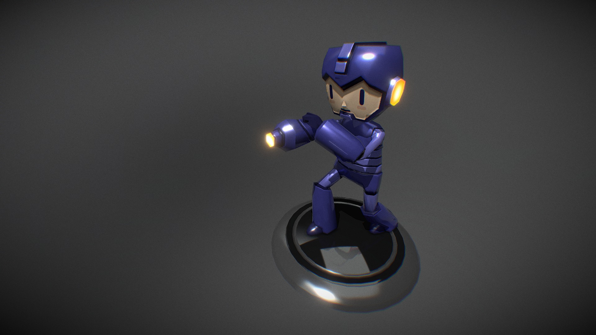 Low-poly Megaman Redesign - 3D model by HermesAlvarado [fa8d555 ...