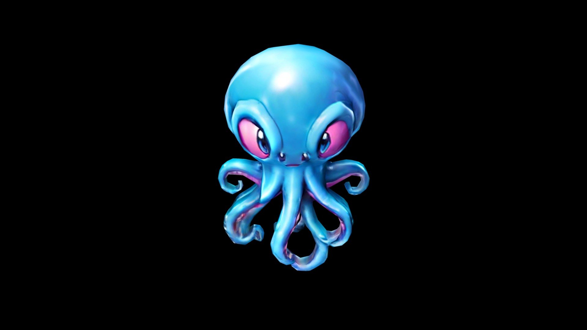 Whimsical Octo-Marine Mingle Head Eye Marine inv - Download Free 3D ...