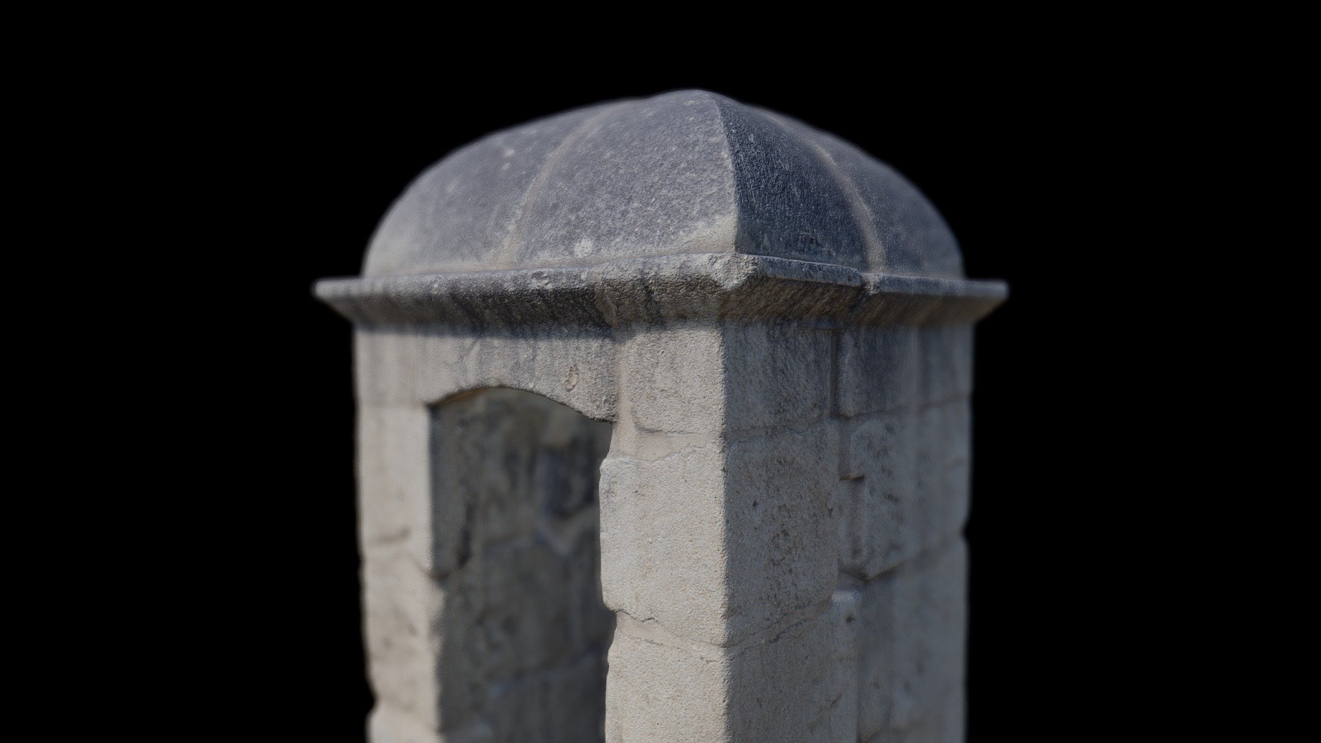 Guard booth at Santa Barbara's Castle - 3D model by Nom (@nomthewise ...