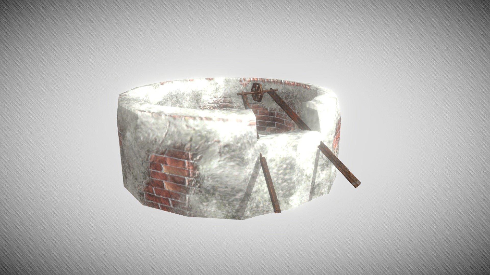 Old indian well (kuan) game asset - Download Free 3D model by nayan ...