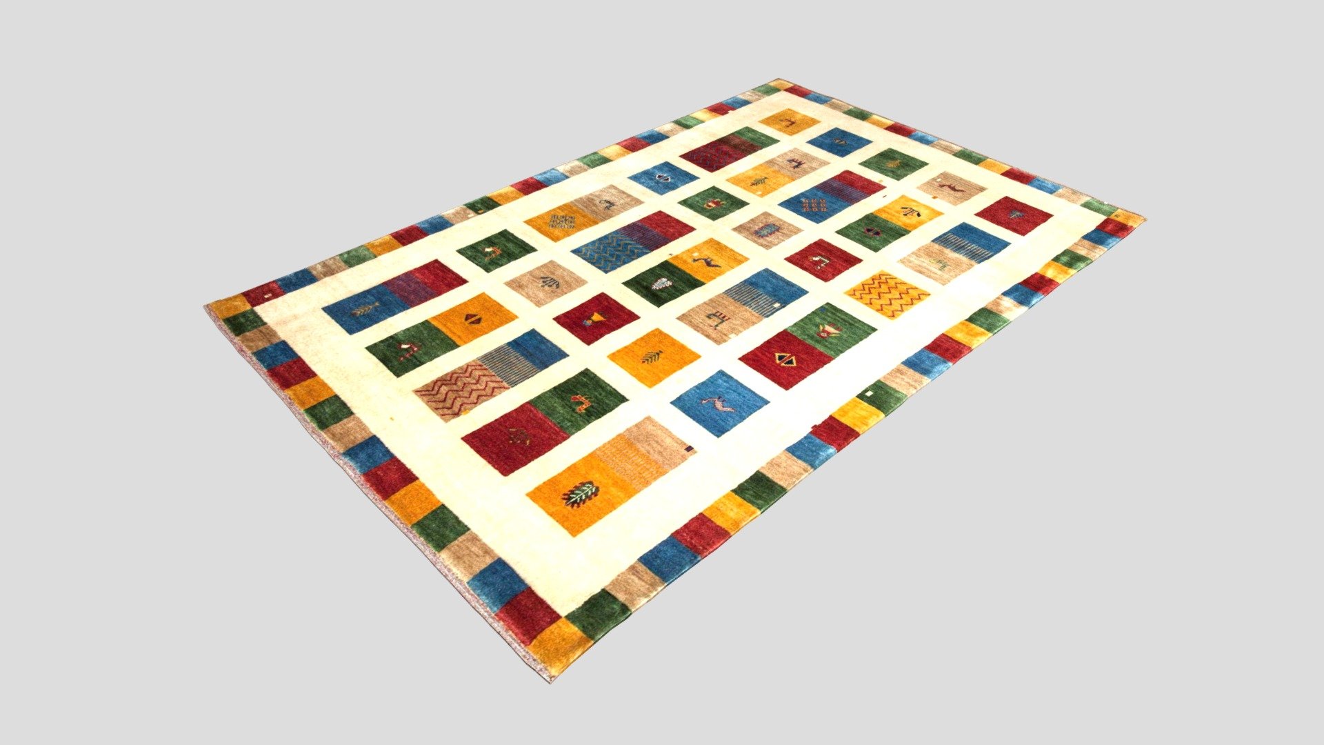 Persian Qashqai Rug - Download Free 3D model by mfb64 [fa968bf] - Sketchfab