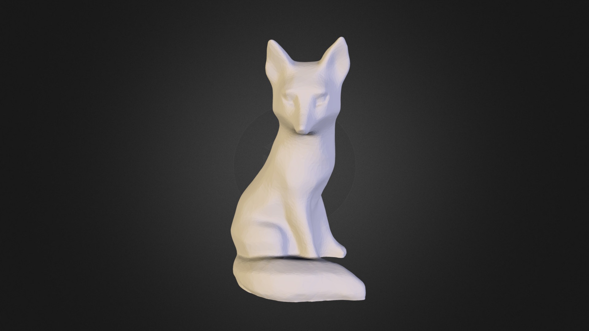 3D Scan of Sitting Fox Decor - 3D model by 3dindustries [fa96c48 ...