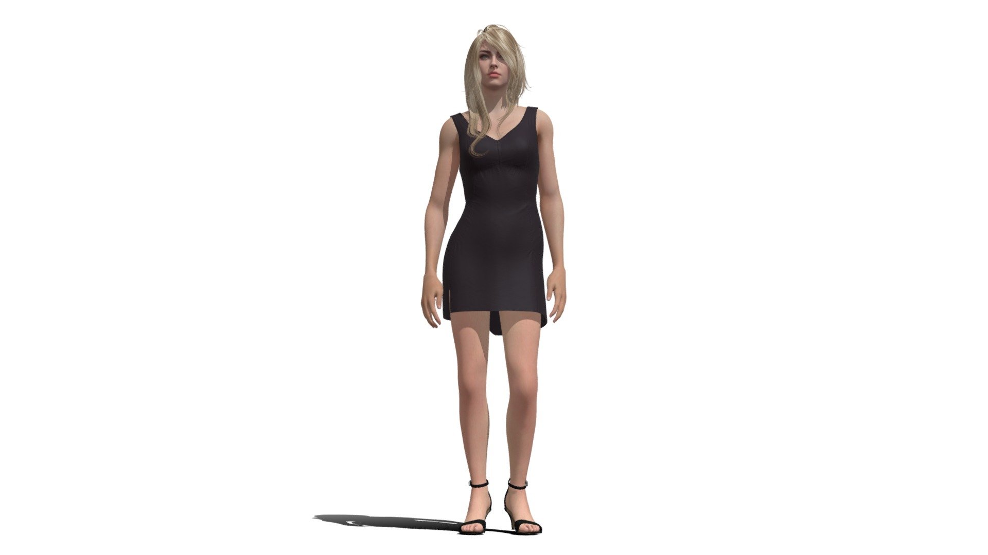 Young girl standing - 3D model by 3dpassion.net (@3dpassion) [fa97082 ...