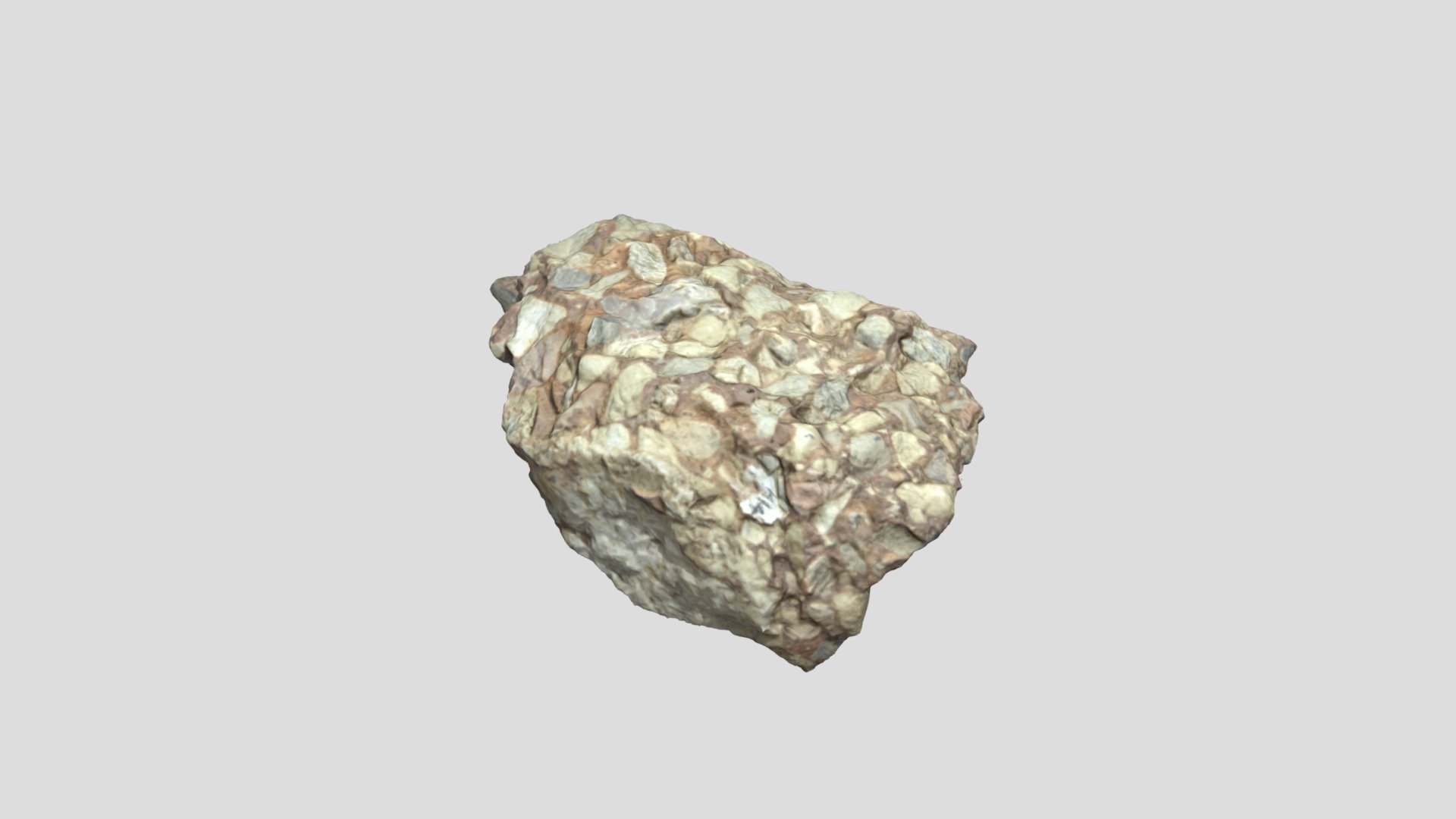 large conglomerate - 3D model by MizzouX [fa9a296] - Sketchfab
