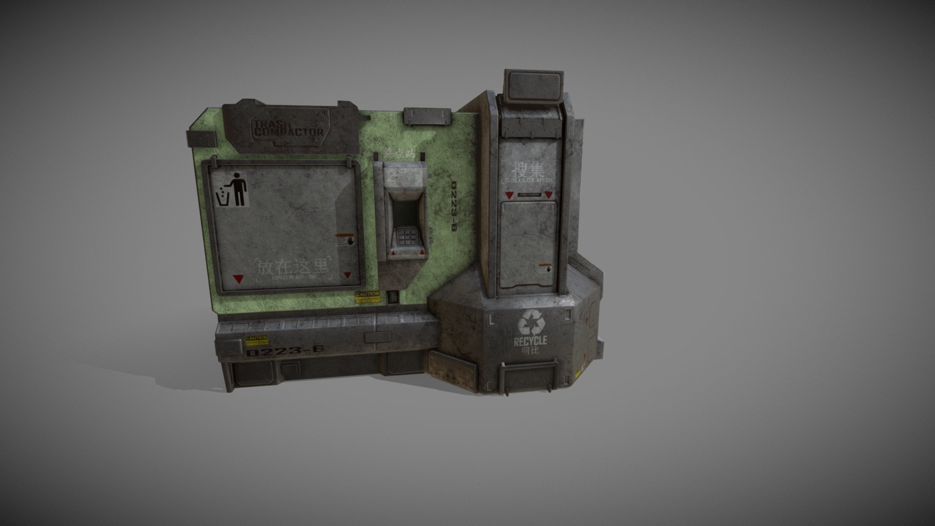 Trash Compactor - 3D model by JReid [fa9a862] - Sketchfab