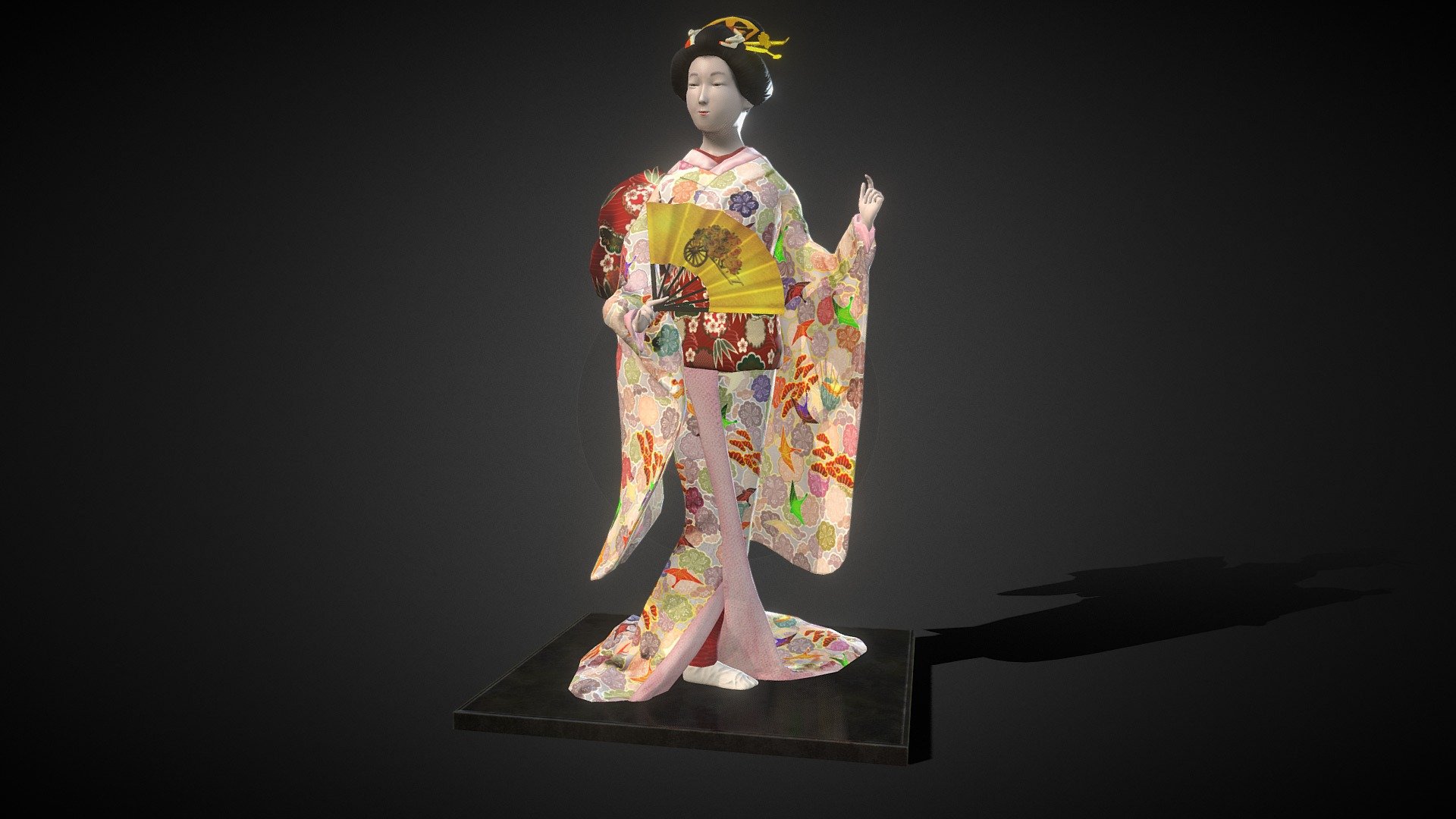Geiko Doll - Buy Royalty Free 3D model by animod [fa9c4f5] - Sketchfab ...