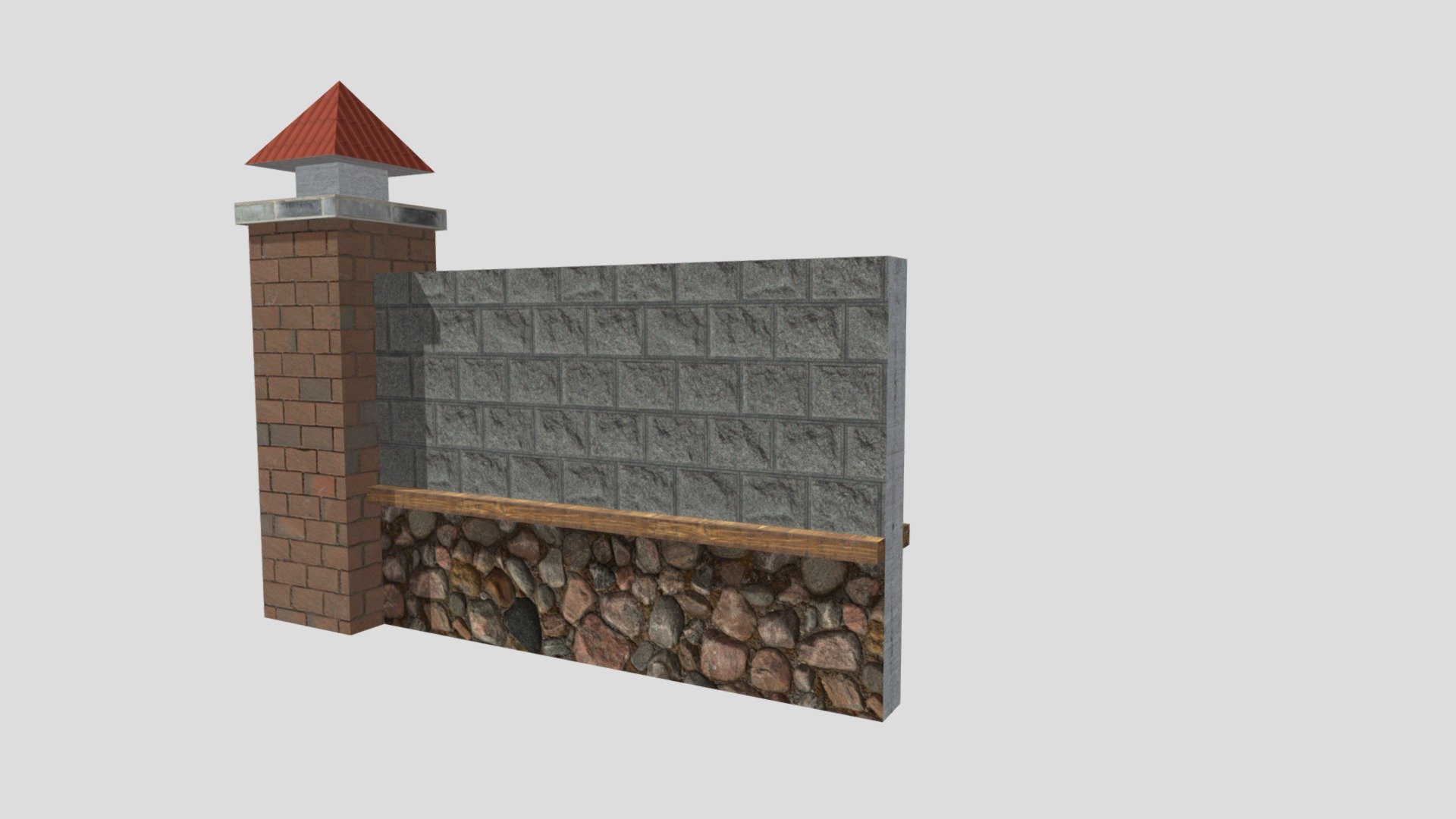 Wall - Download Free 3D model by 3d_modeller [fa9ef80] - Sketchfab